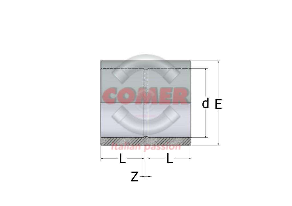 ASO13 - Manicotto In ABS - Grande Diametro | Comer