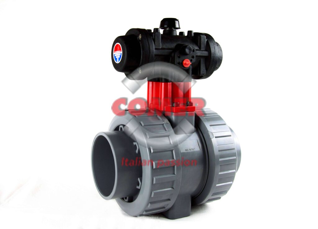 ABVI-PN - Pneumatic Actuated ABS BS Ball Valve | Comer